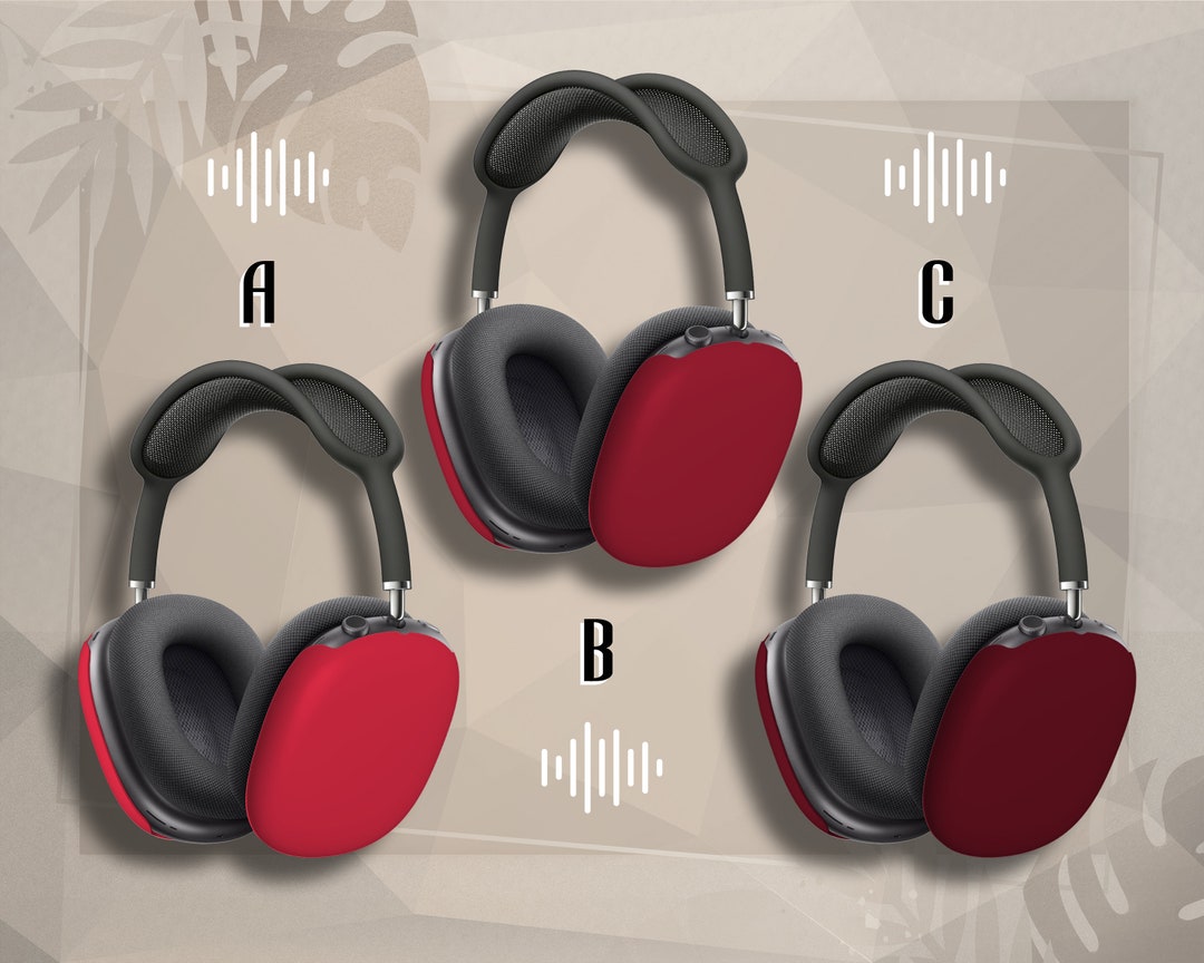 Red Airpods Max Case Aesthetic Red Hue Airpods Max Cover Ear Cup ...