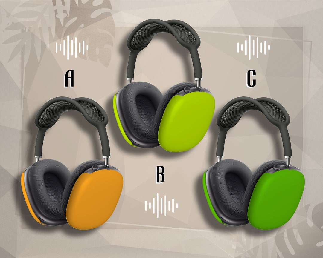 Neon Airpods Max Case Lime Green Orange Airpods Max Cover Ear Cup ...