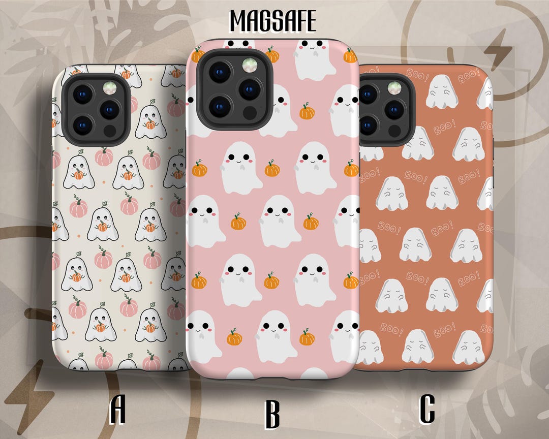 Magsafe Phone Case Halloween Cute Ghosts iPhone 15 Pro Case Fit for ...