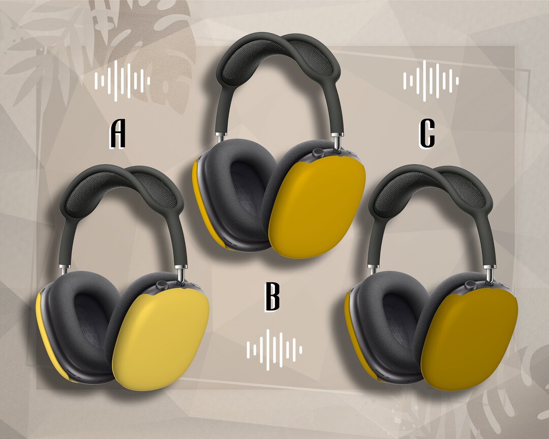 Mustard Airpods Max Case Gold Yellow Banana Airpods Max Cover Ear Cup ...