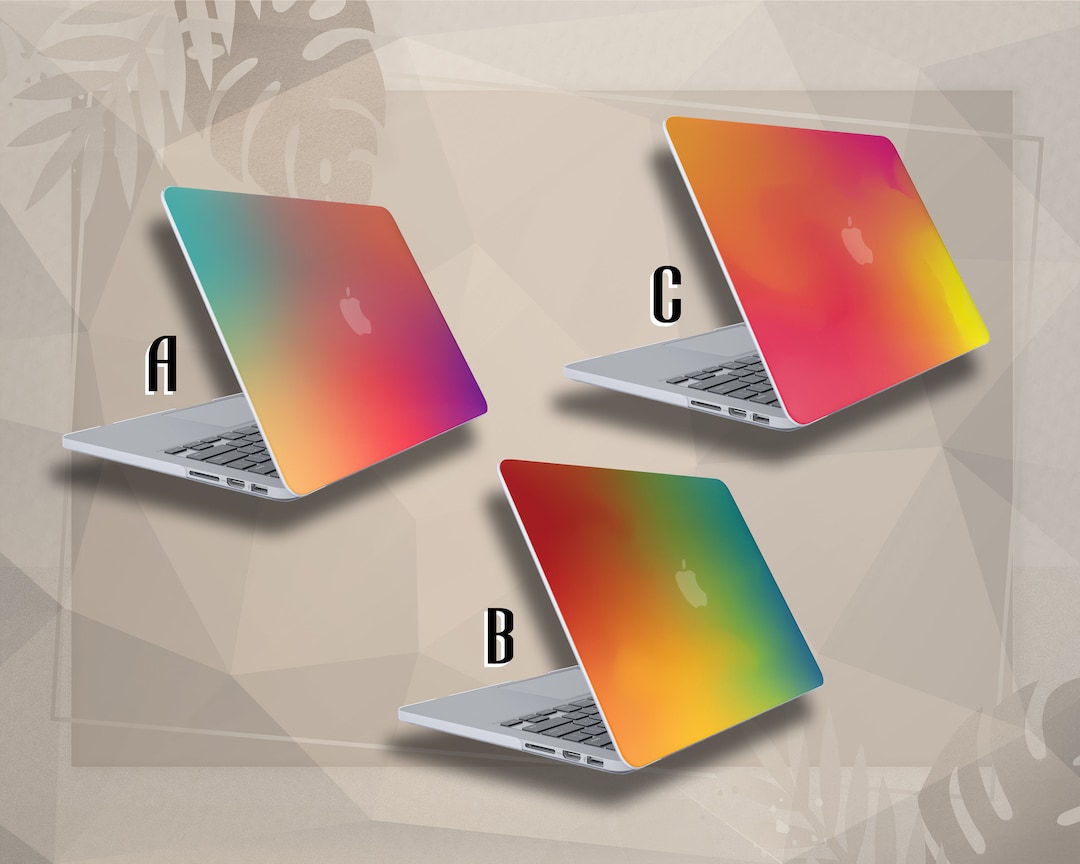 Rainbow MacBook Air Case, Colorful Ombre Hue MacBook Pro 13 Case, Apple ...