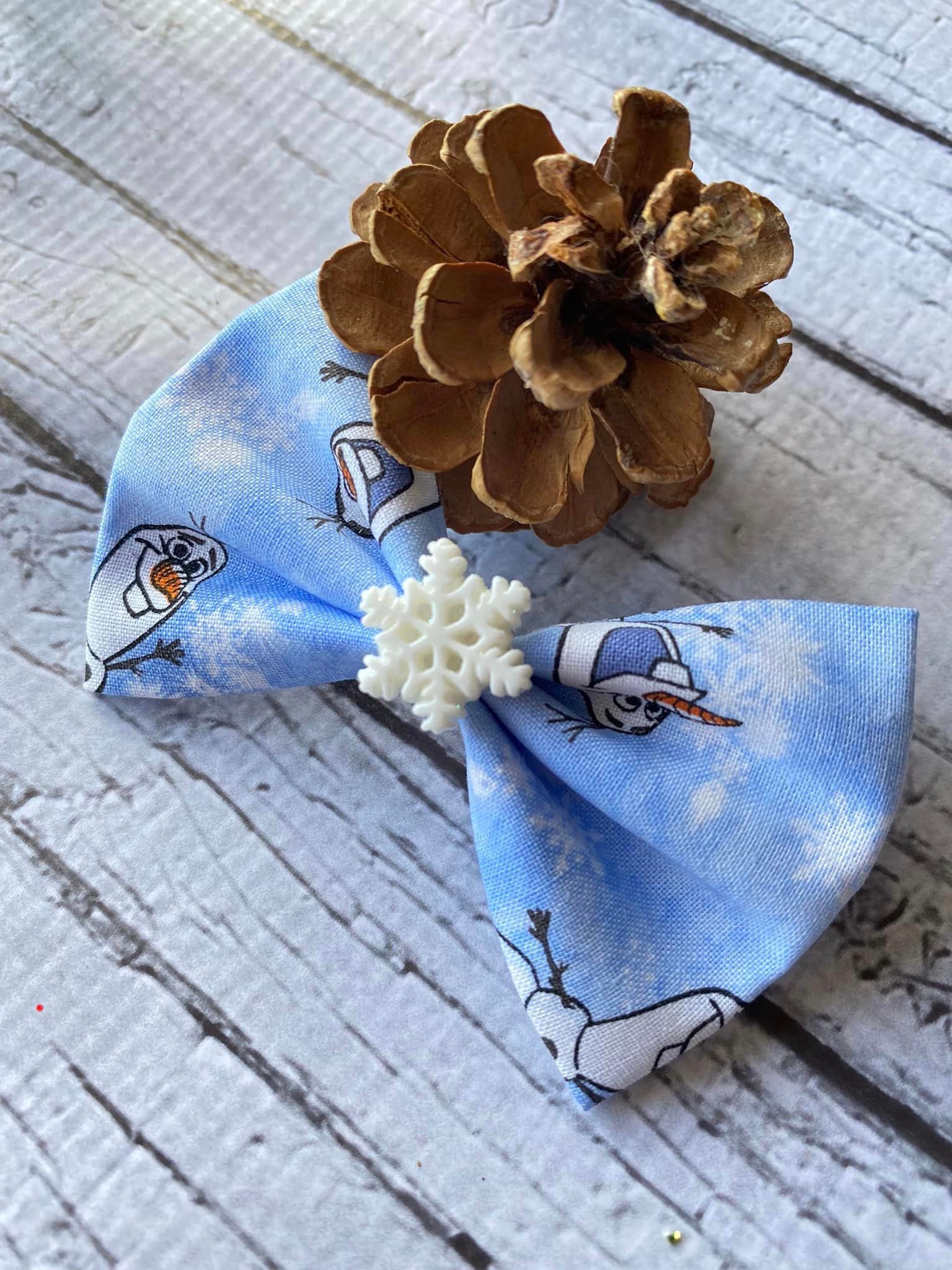 Olaf Hair Bows, Olaf Scrunchies, Hair Accessories, Disney Hair Bows ...