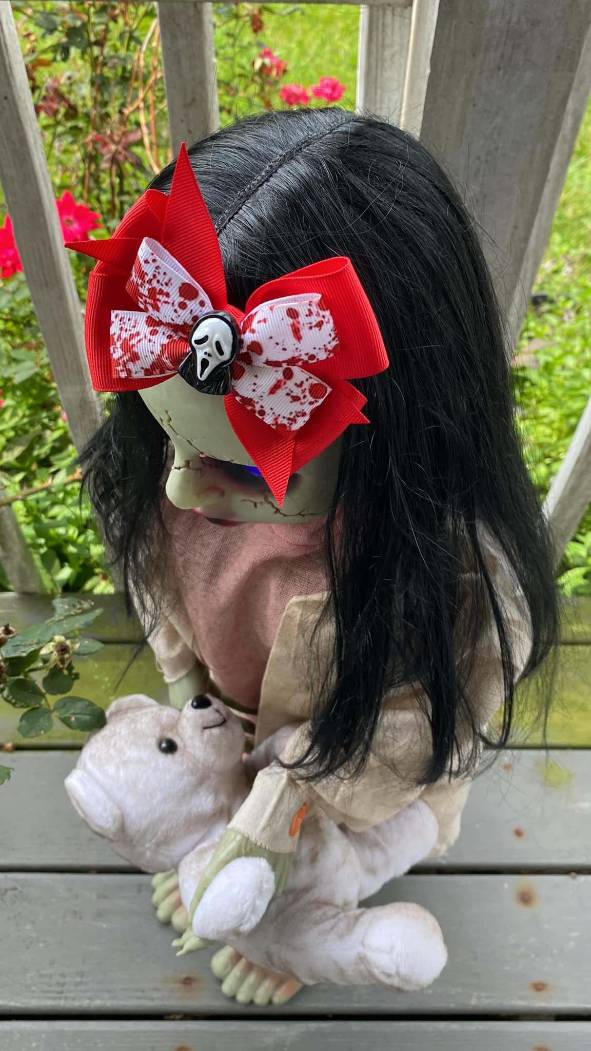 Scream Movie Hair Bow Creepy Hair Bow Hair Accessories - Etsy