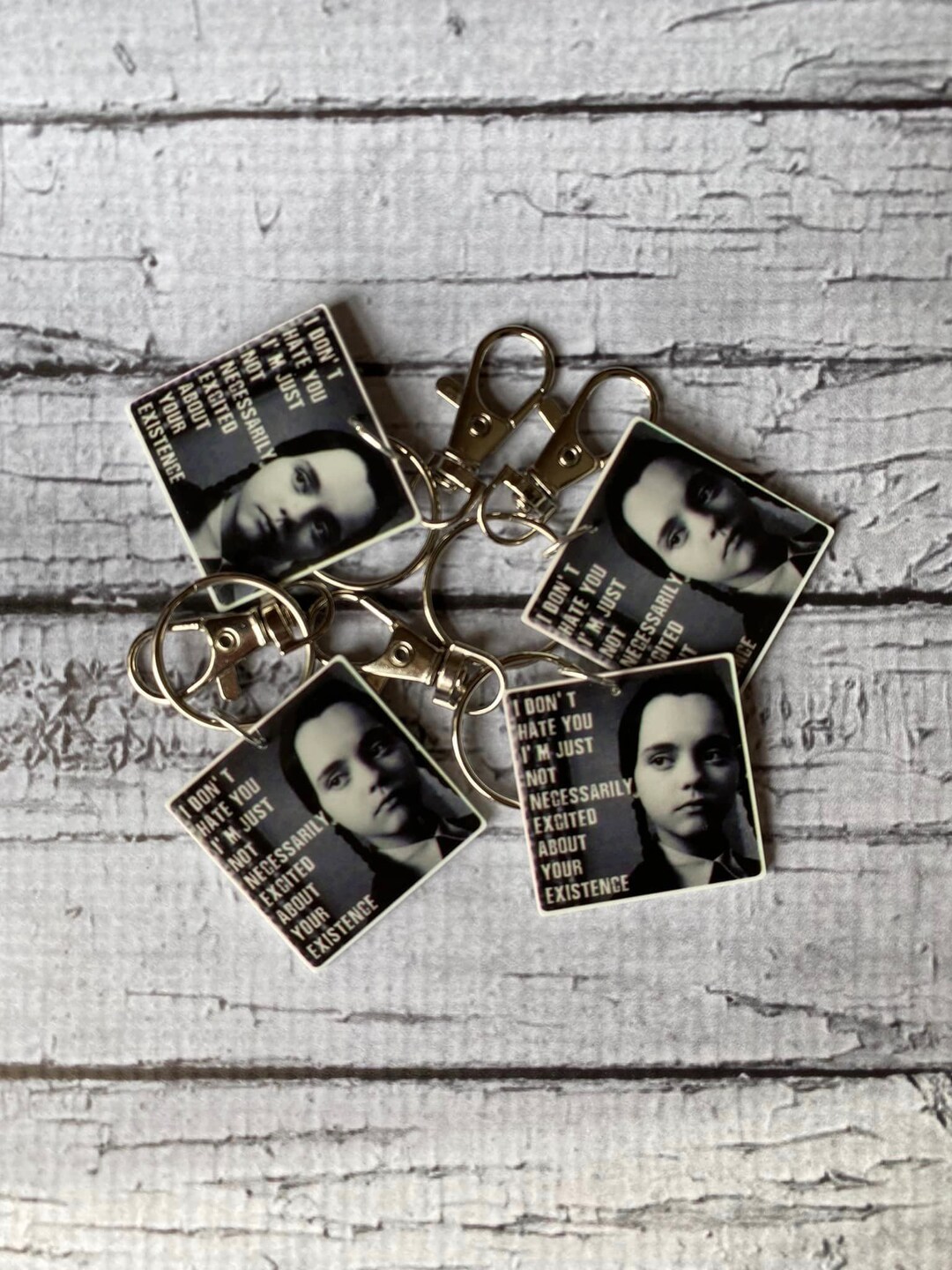 Wednesday Keychain Addams Keychains Addams Family Key Ring - Etsy
