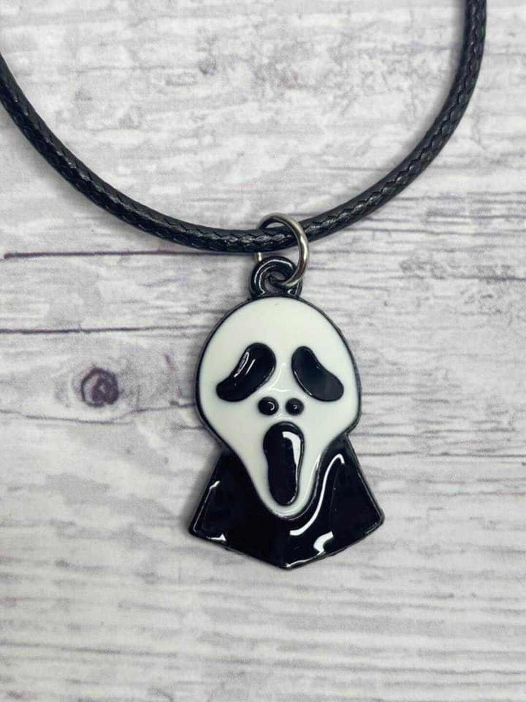 Scream Necklace, Halloween Necklace, Creepy Necklace, Horror Necklace ...
