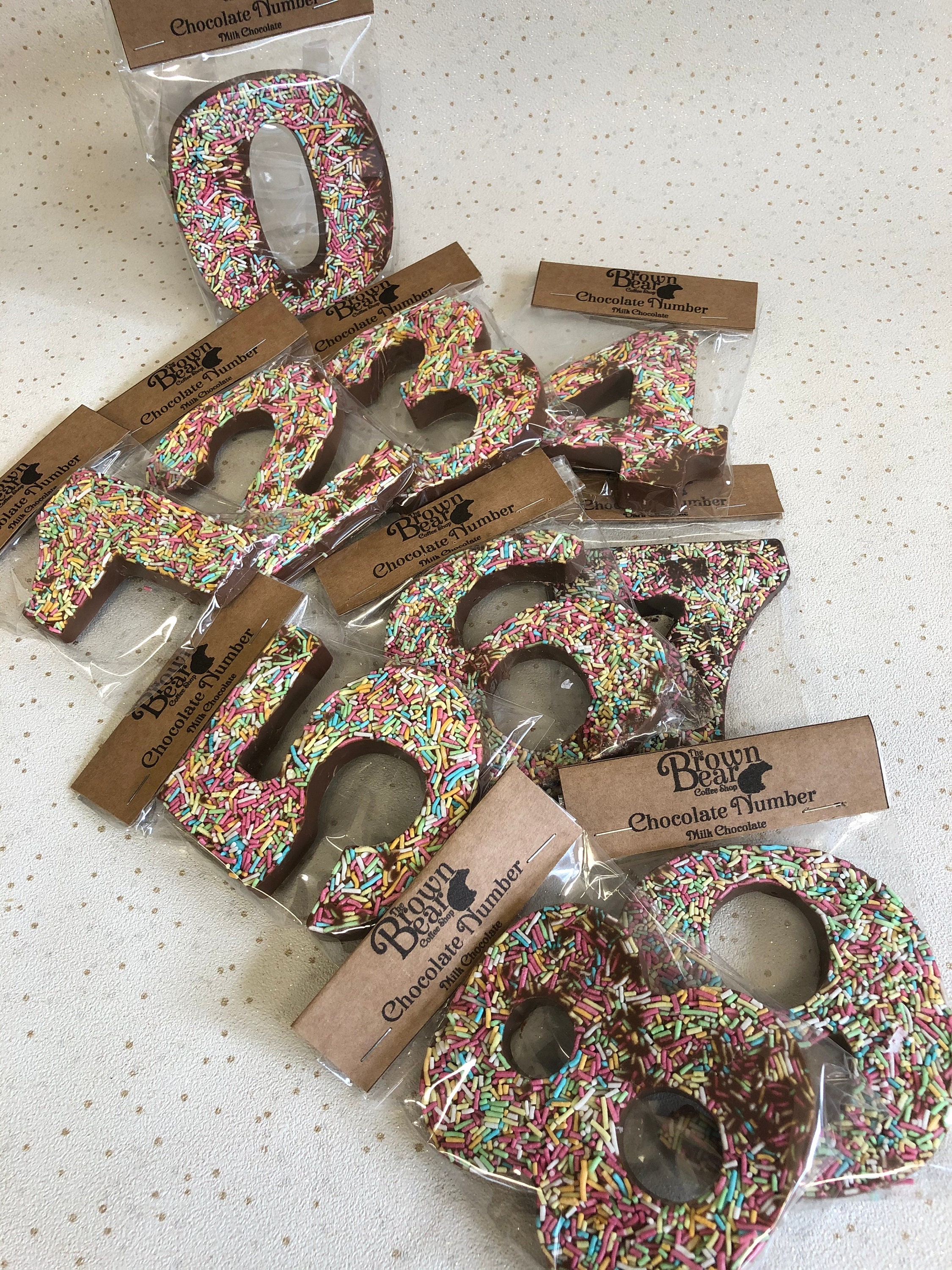 Chocolate Numbers - Etsy UK
