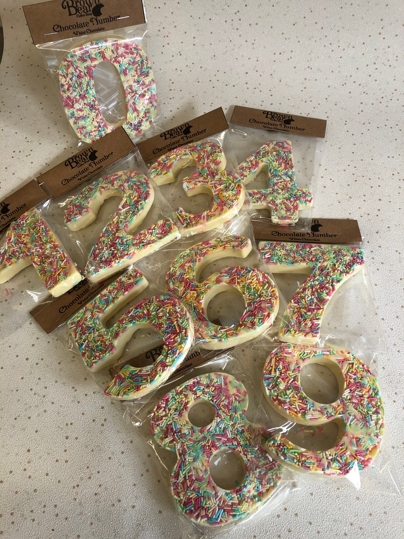 Chocolate Numbers - Etsy