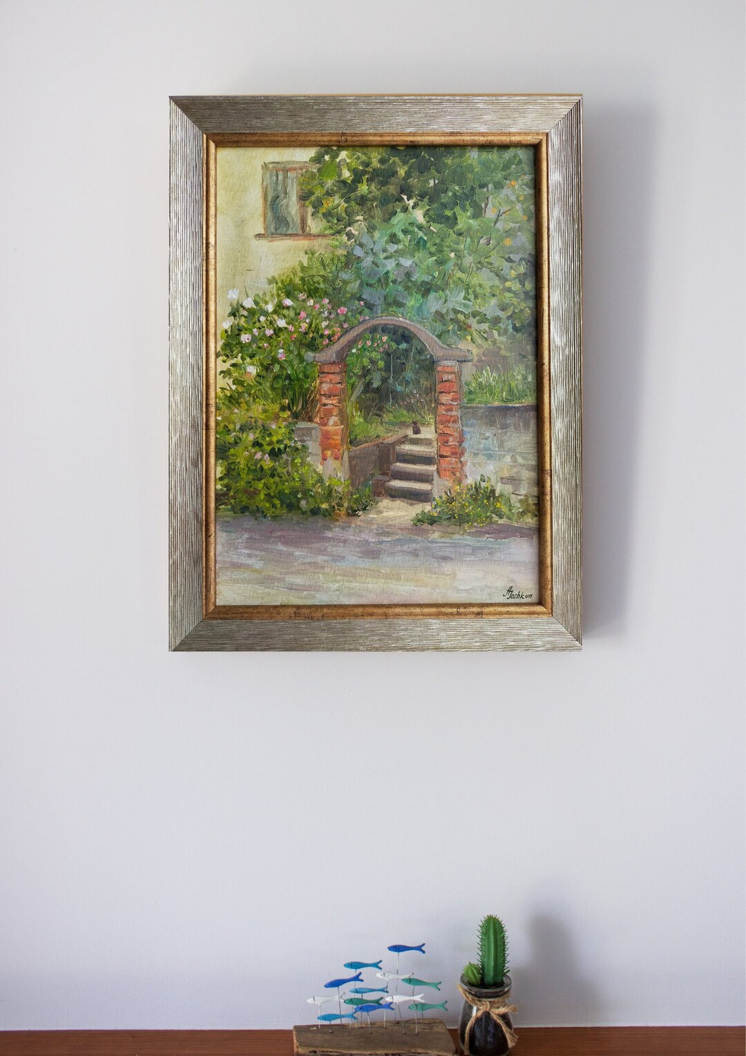 Rural Landscape Plein Air Oil Painting Green Painting Famed Painting ...
