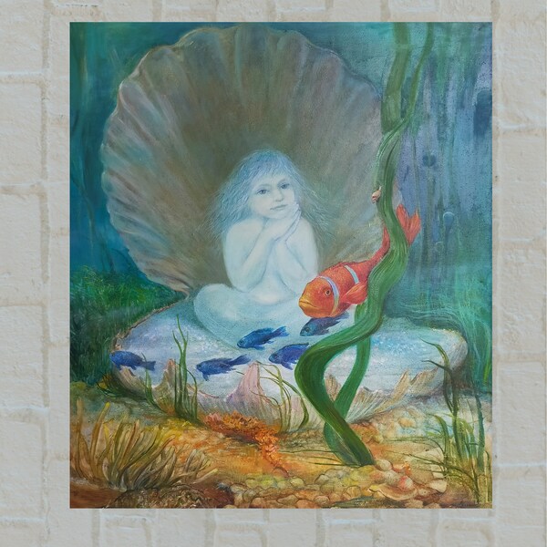 Sea Shell Oil Painting - Etsy