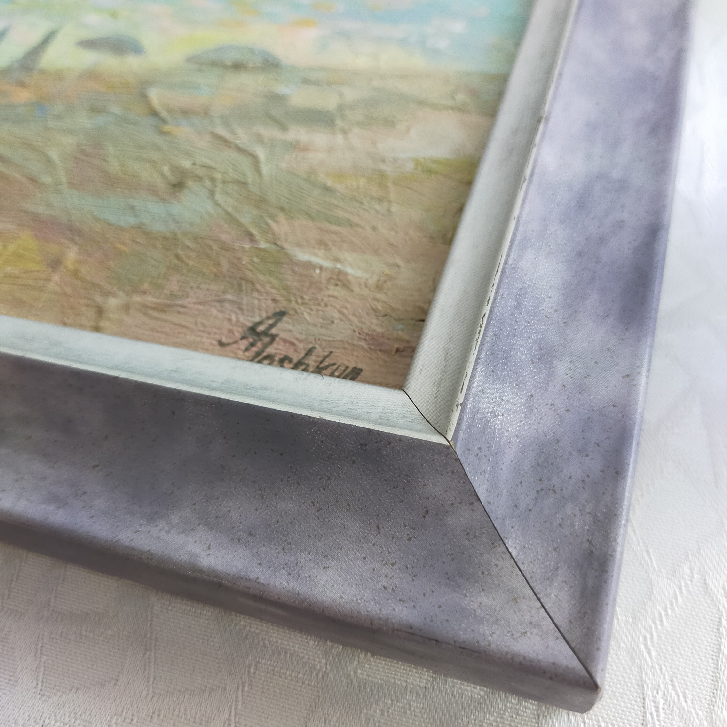 Sunset on the Sea, Oil Painting, Setting Sun on the Beach, Oil Painting ...