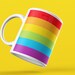 Rainbow Pride Flag Coffee Mug | LGBTQ+ Gift - Etsy