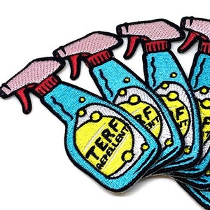 TERF Repellent Iron on Patch Trans Rights Embroidered Patch Queer Pride ...