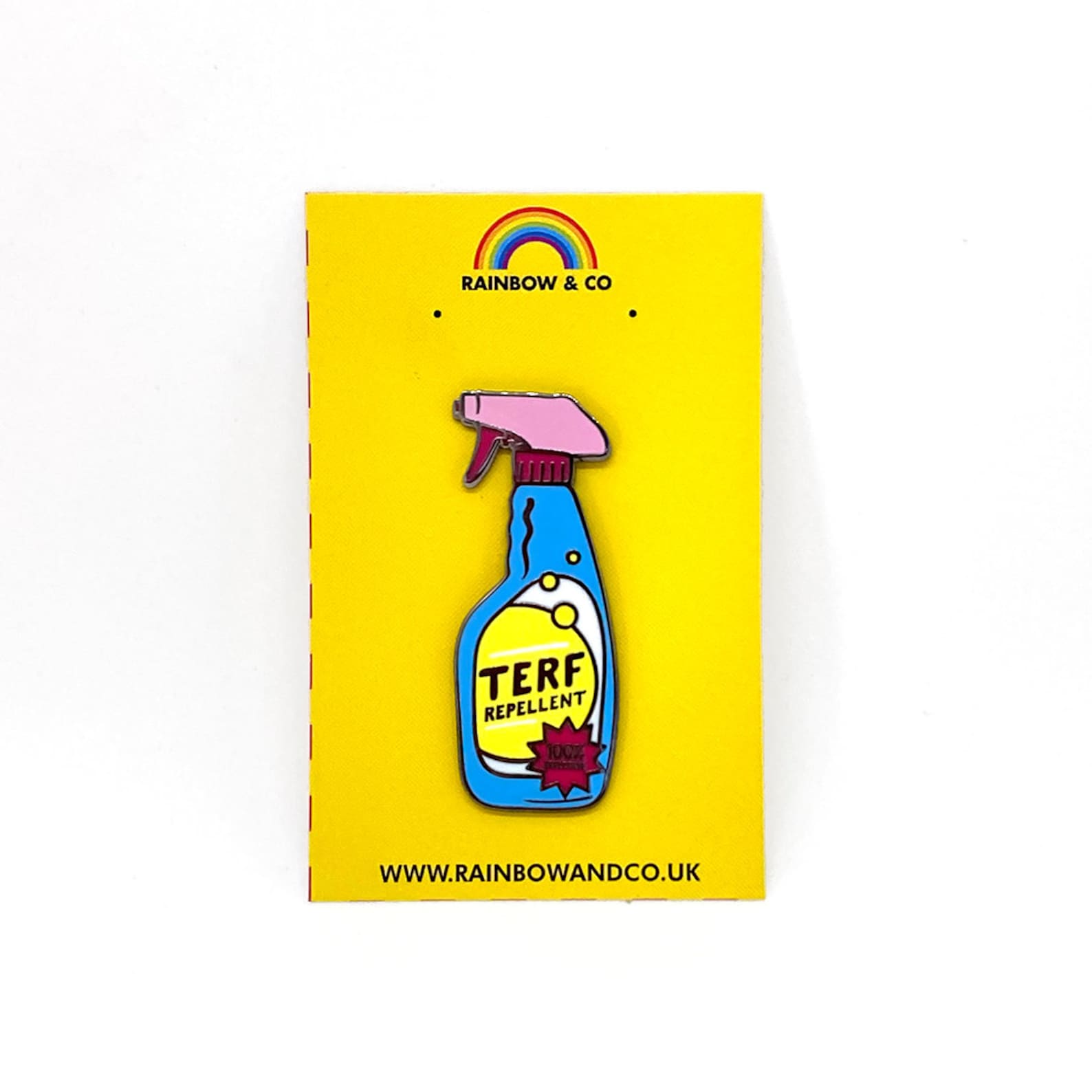 TERF Repellent Pin Terf Pin Trans Pride Enamel Pin Anti - Etsy