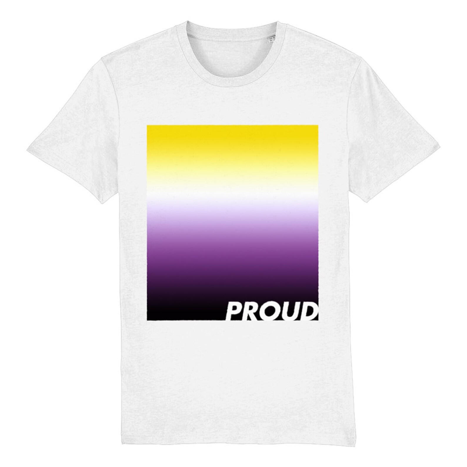 Non Binary Pride T-shirt | Enby Flag, Organic Cotton - Etsy