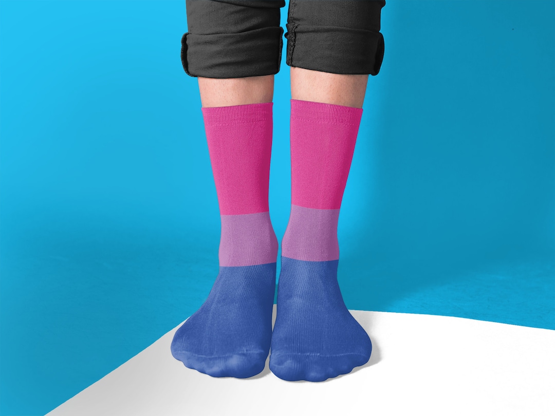 Bisexual Socks | Bisexual Pride Flag | Subtle Bi Pride | LGBTQ Merch ...