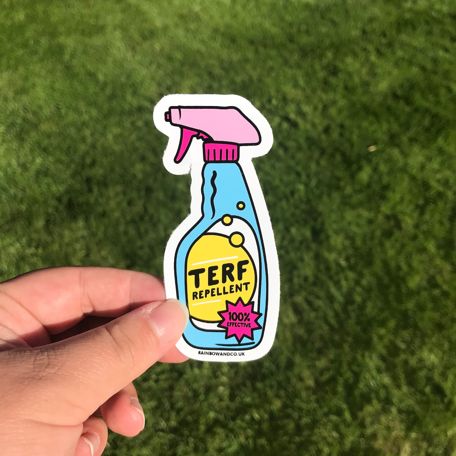 TERF Repellent Sticker | Anti Terf Vinyl Sticker | Transgender Pride ...