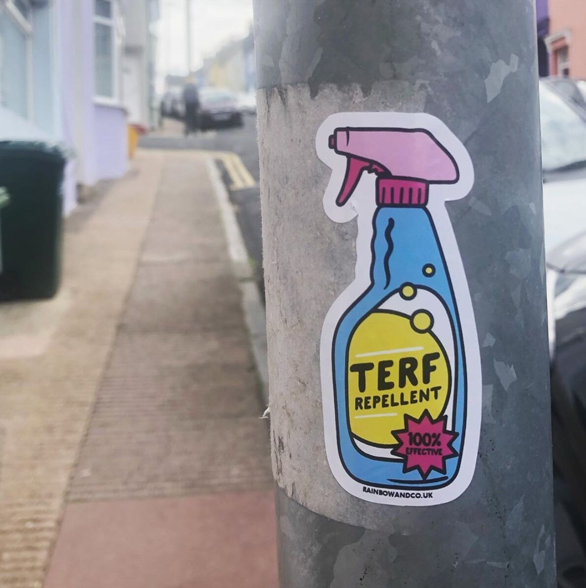 TERF Repellent Sticker | Anti Terf Vinyl Sticker | Transgender Pride ...