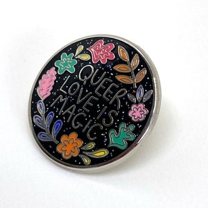 Queer Love is Magic Enamel Pin | Gay Wedding Gift | Queer Christmas ...