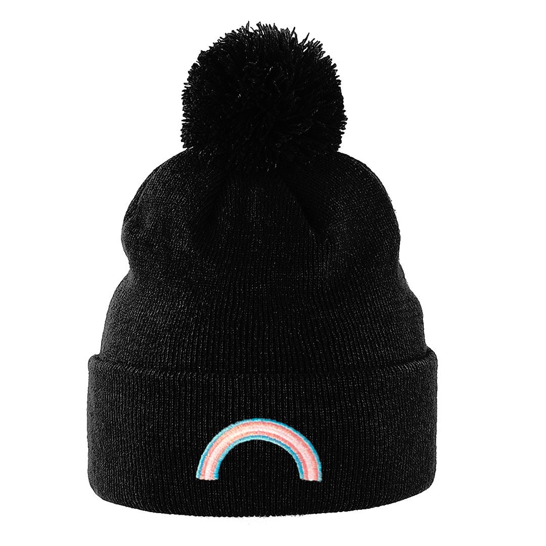 Trans Pride Hat Transgender Flag Rainbow Beanie LGBTQ - Etsy