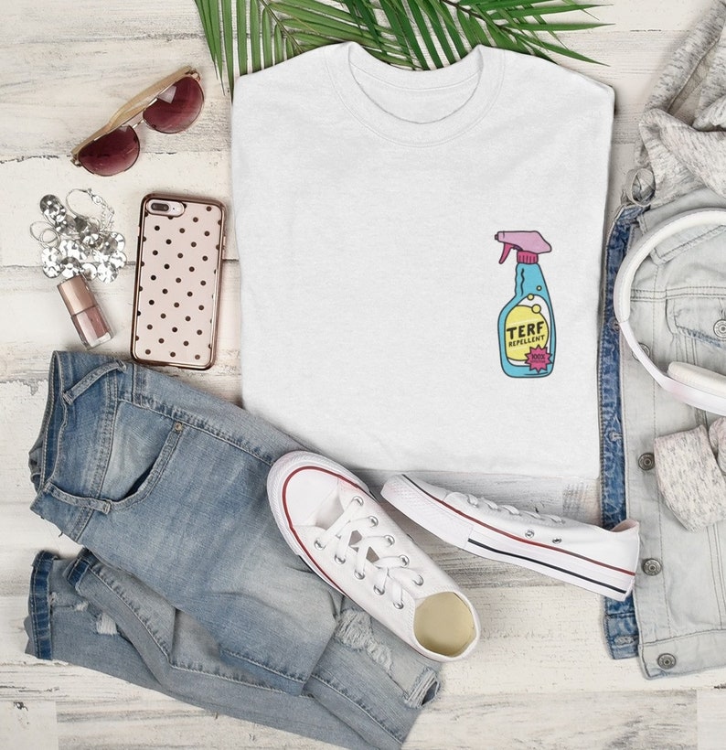 TERF Repellent Shirt Trans Pride T Shirt Anti TERF Trans - Etsy