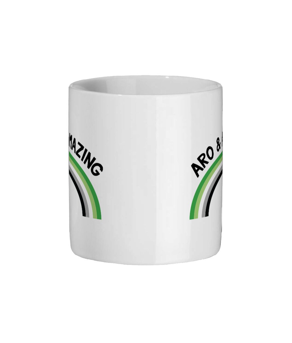 Aromantic Pride Mug Aro Coffee Mug Aromantic Flag LGBT - Etsy
