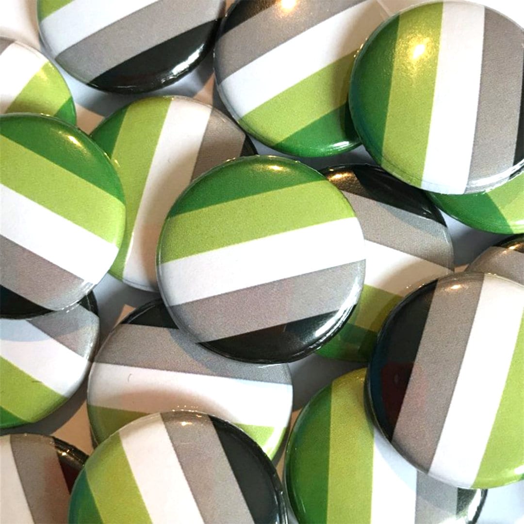 Aromantic Pride Flag Pin Badge | Aro LGBTQ+ Pride (25mm) - Etsy UK