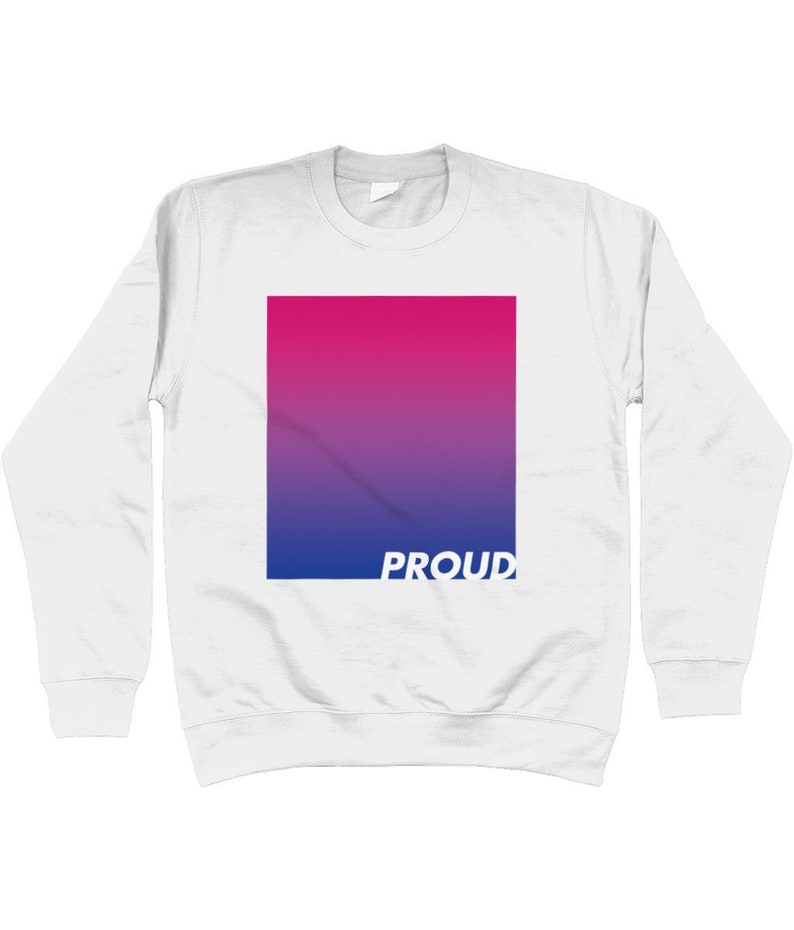 Bisexual Sweatshirt Bi Pride Sweater Proud Bisexuality Etsy
