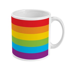 Pride Flag Mug | Rainbow Coffee Mug | Gay Pride | LGBTQ Pride | Pride ...