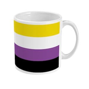 Non Binary Pride Flag Mug | Enby Gift - Etsy