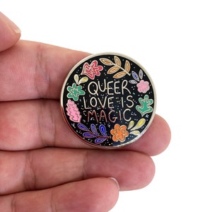 Queer Love is Magic Enamel Pin | Gay Wedding Gift | Queer Christmas ...