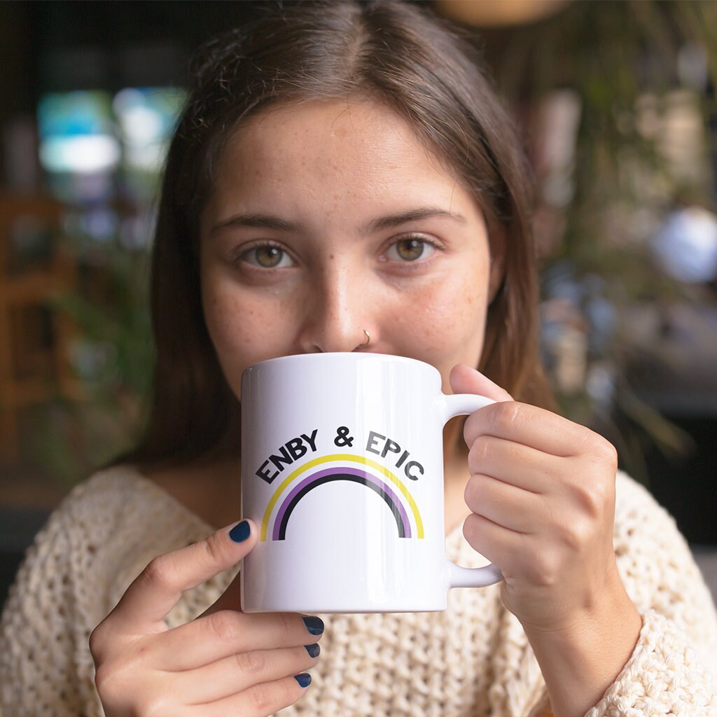 Non Binary Pride Coffee Mug LGBT Gift Genderqueer Mug - Etsy