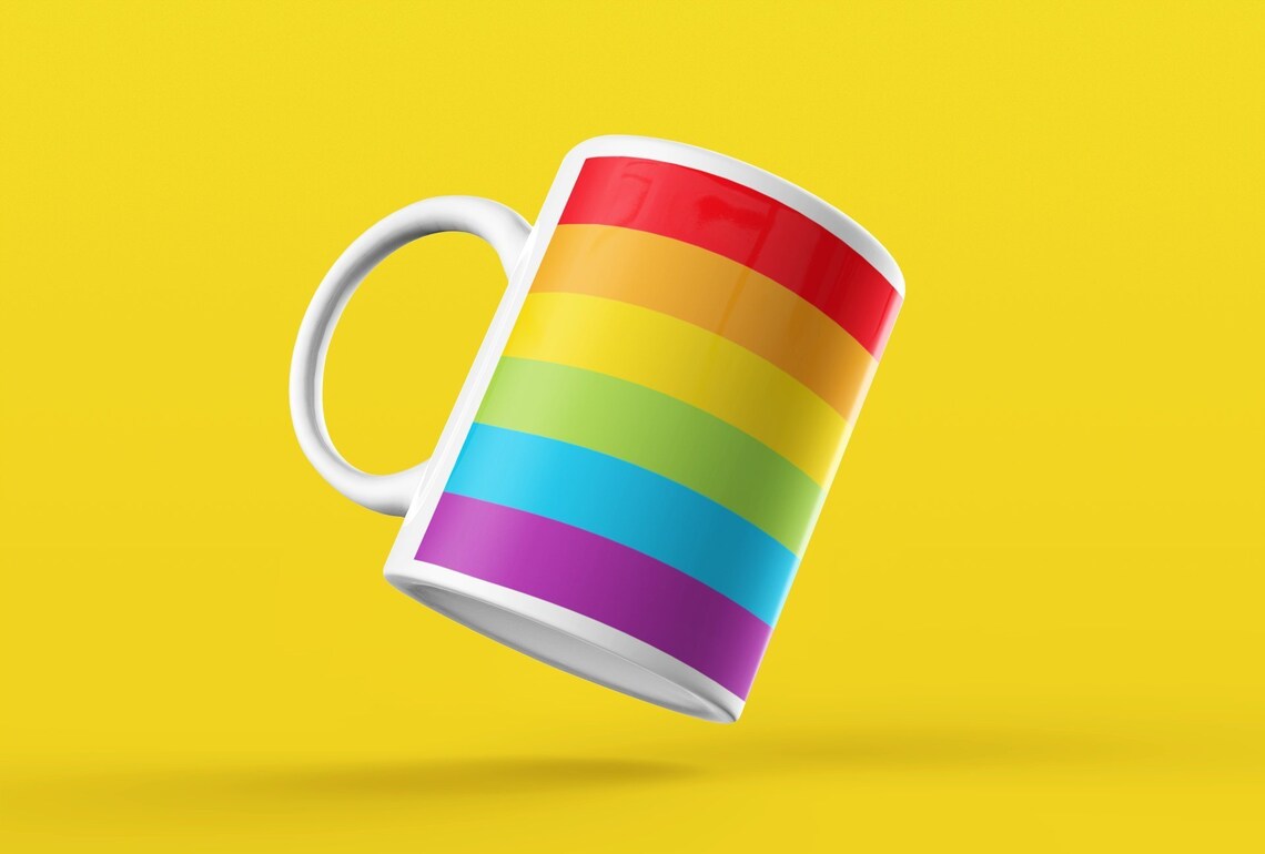 Pride Flag Mug | Rainbow Coffee Mug | Gay Pride | LGBTQ Pride | Pride ...