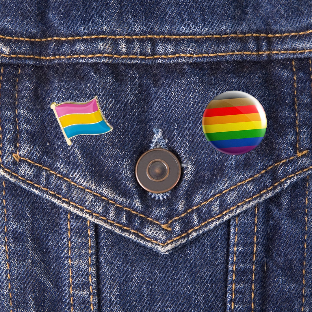 Pansexual Pride Pin Pansexual Flag Pan Pride Enamel Pin Etsy