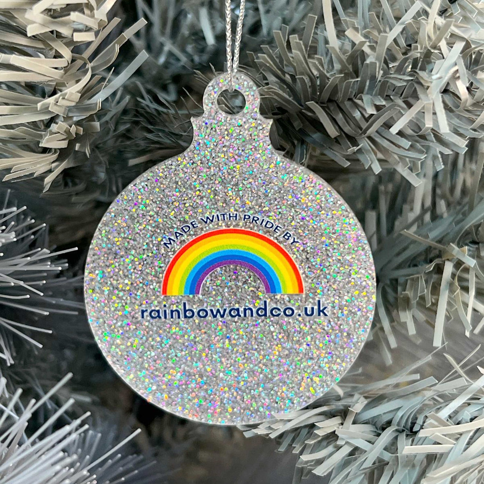 Gay Christmas Ornament | Subtle Gay Pride Bauble | LGBTQ Xmas ...