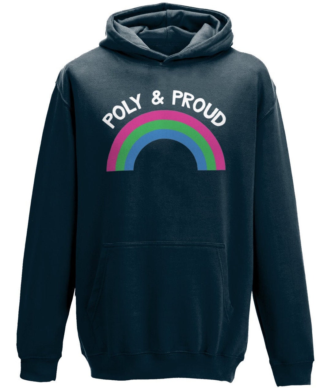 Polysexual Pride Hoodie Poly Pride Flag Sweatshirt Unisex LGBT Hoodie ...