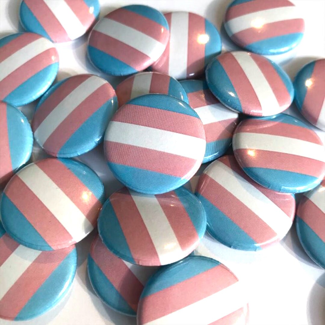 Transgender Flag Pin Badge | Trans Pride Gifts Under 5 - Etsy