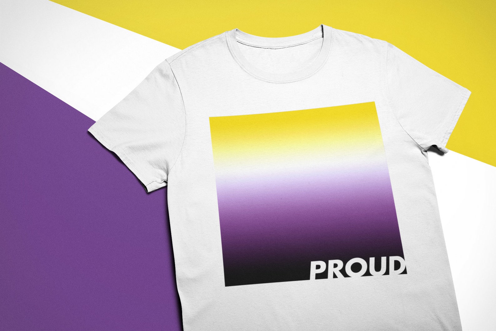 Non Binary T Shirt Nonbinary Pride Shirt Queer Pride Flag | Etsy