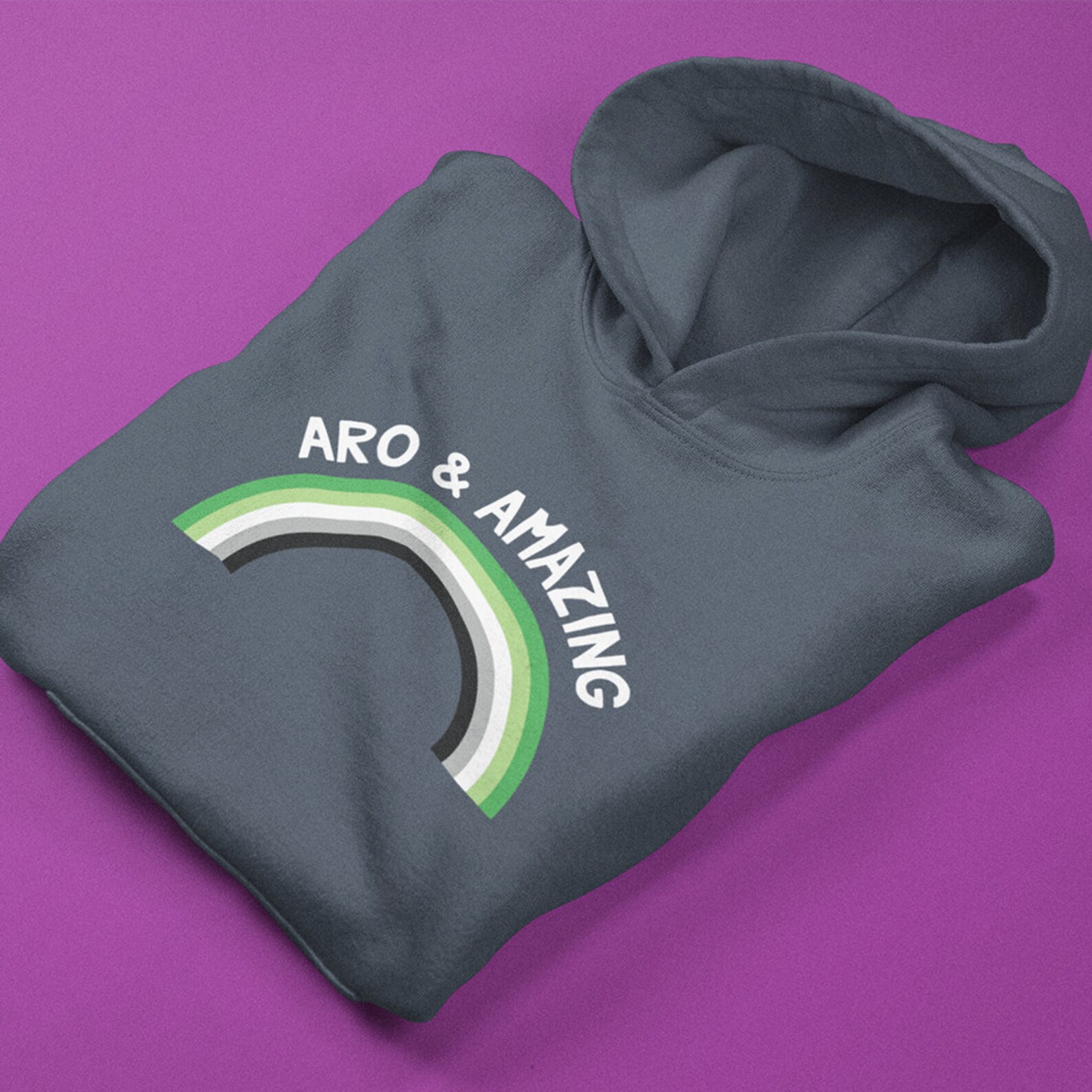 Aromantic Pride Hoodie | Aro & Amazing LGBT Flag Apparel - Etsy