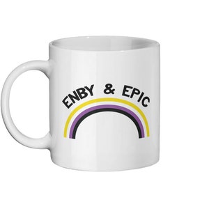 Non Binary Pride Coffee Mug LGBT Gift Genderqueer Mug Queer Pride LGBT ...