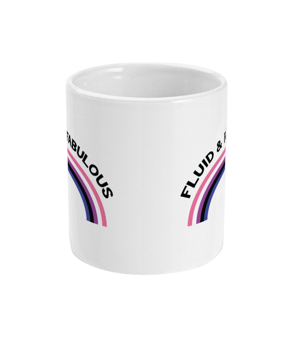 Genderfluid Pride Mug | Genderfluid Flag | Fluid and Fabulous LGBTQ ...
