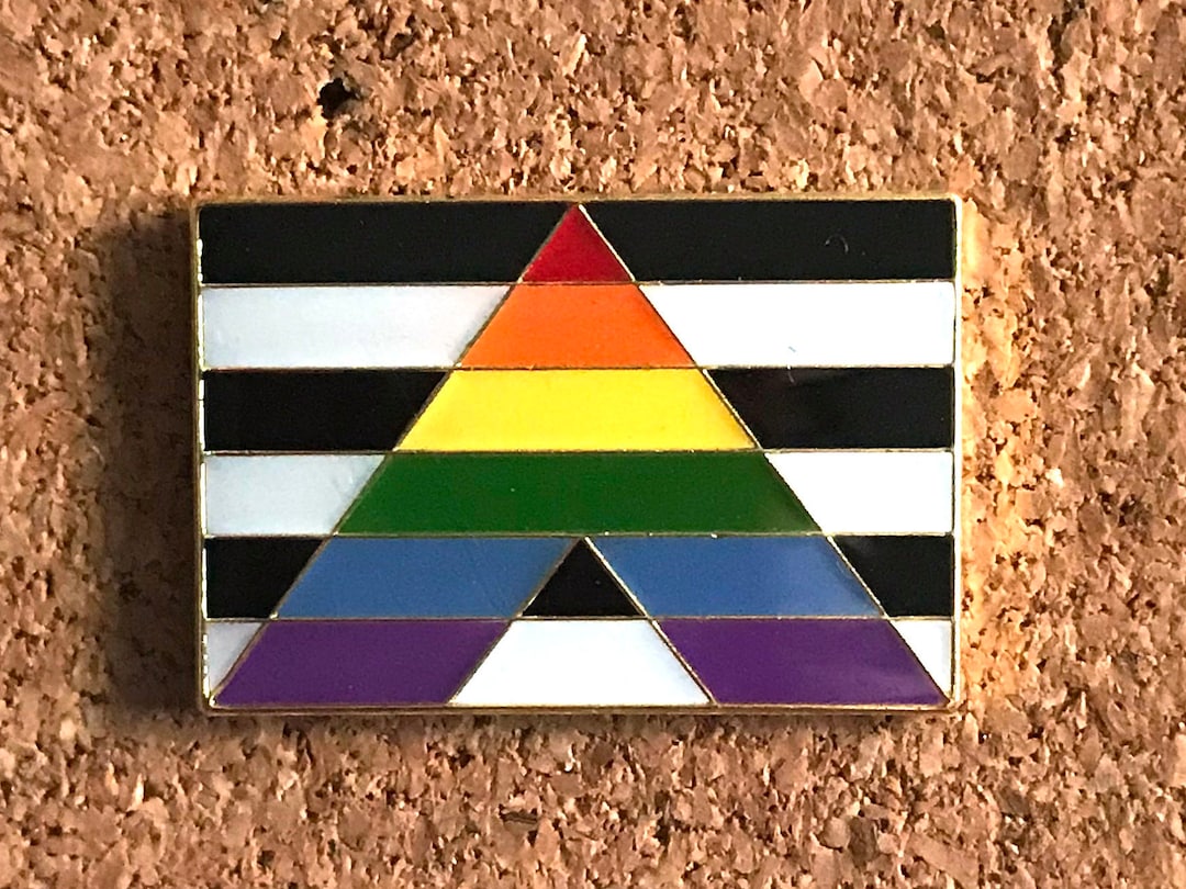 Ally Pin LGBTQ Ally Gift Straight Ally Enamel Pin Ally Badge Lapel Pin ...