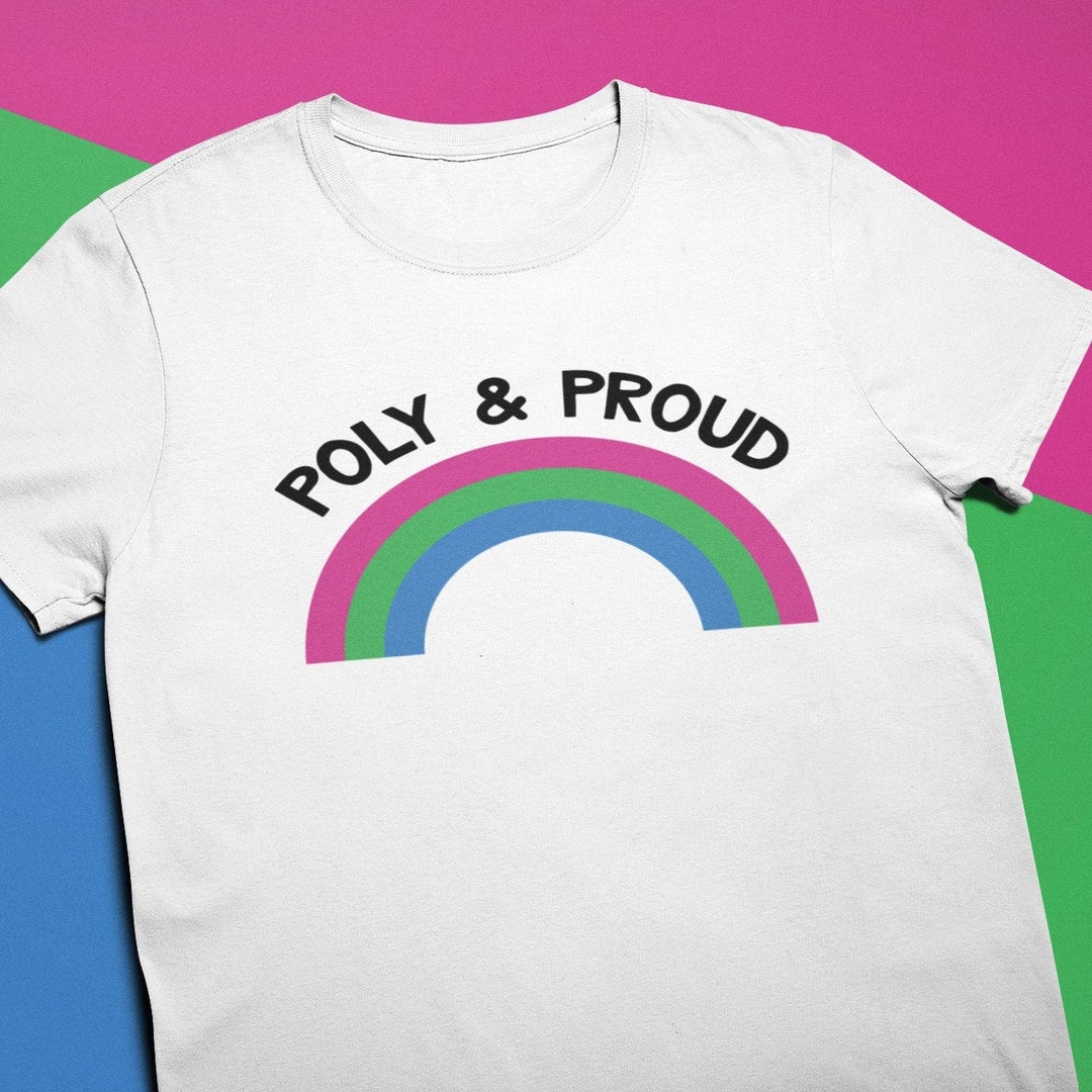 Polysexual Pride T-shirt | Rainbow Flag LGBTQ Apparel - Etsy