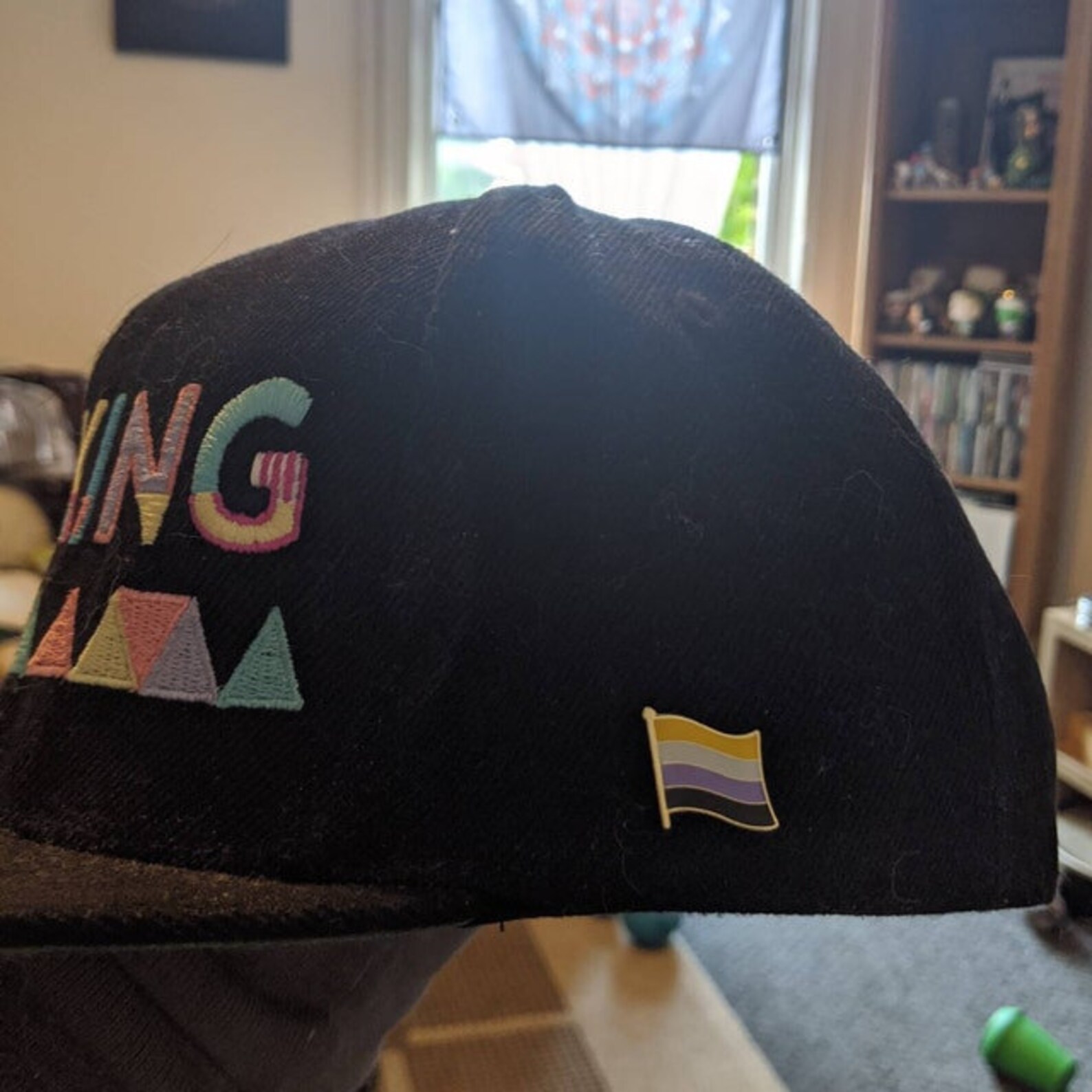 Non Binary Flag Pin Subtle Non Binary Pride Badge Enby - Etsy UK