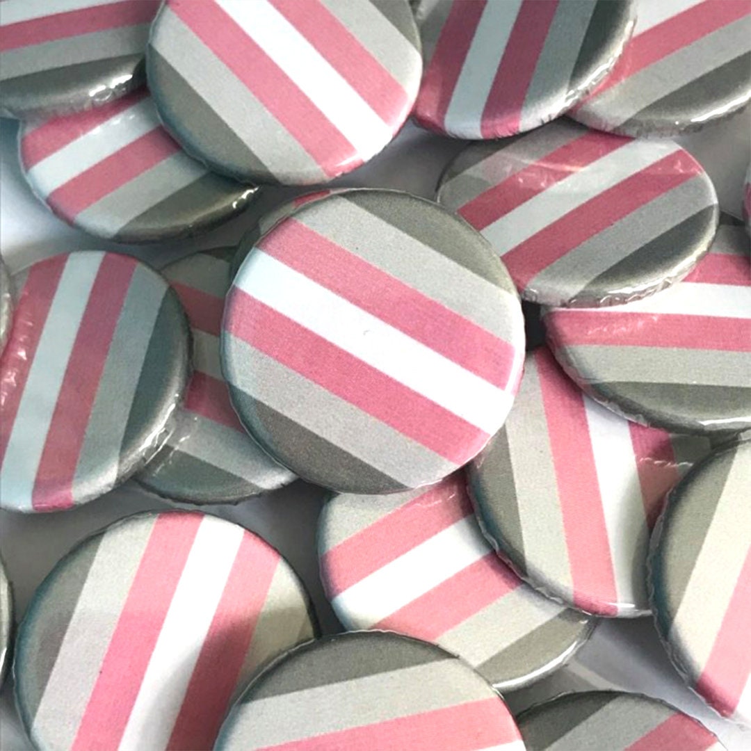 Demigirl Flag Badge Demigirl Pride Pin Badge Demigender - Etsy