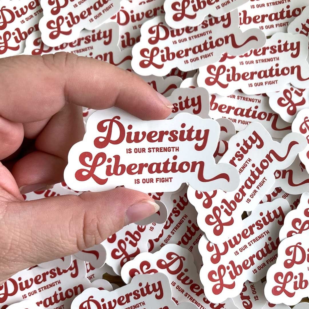 Diversity is Our Strength Retro Pride Sticker - Etsy