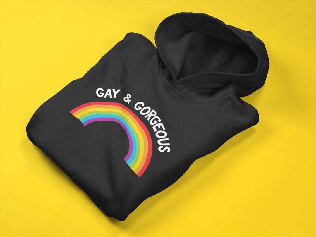 Gay Pride Hoodie | Rainbow Pride Flag Hoodie | Unisex LGBT Pride ...