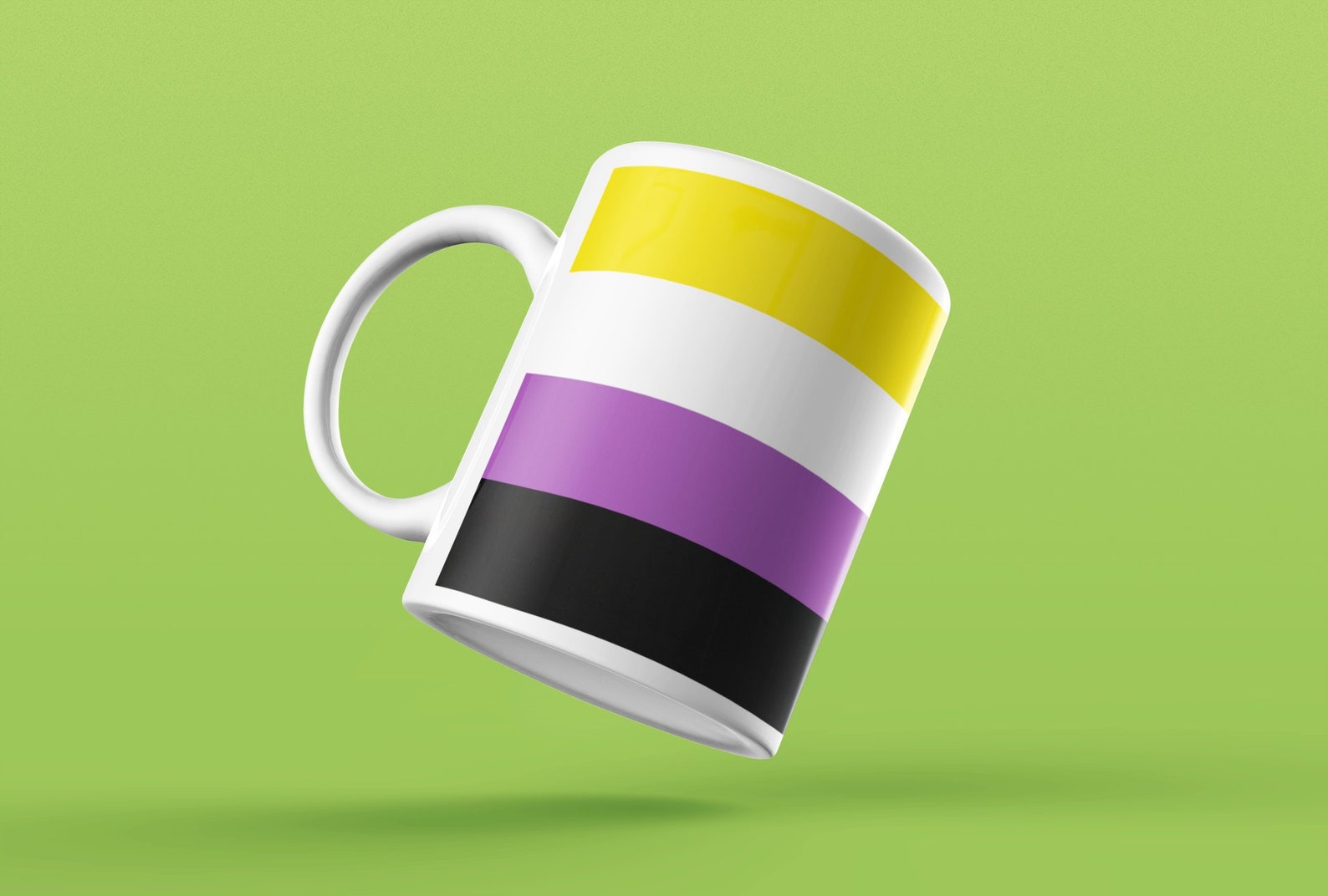 Non Binary Mug Non-binary Pride Flag Enby Pride Non | Etsy