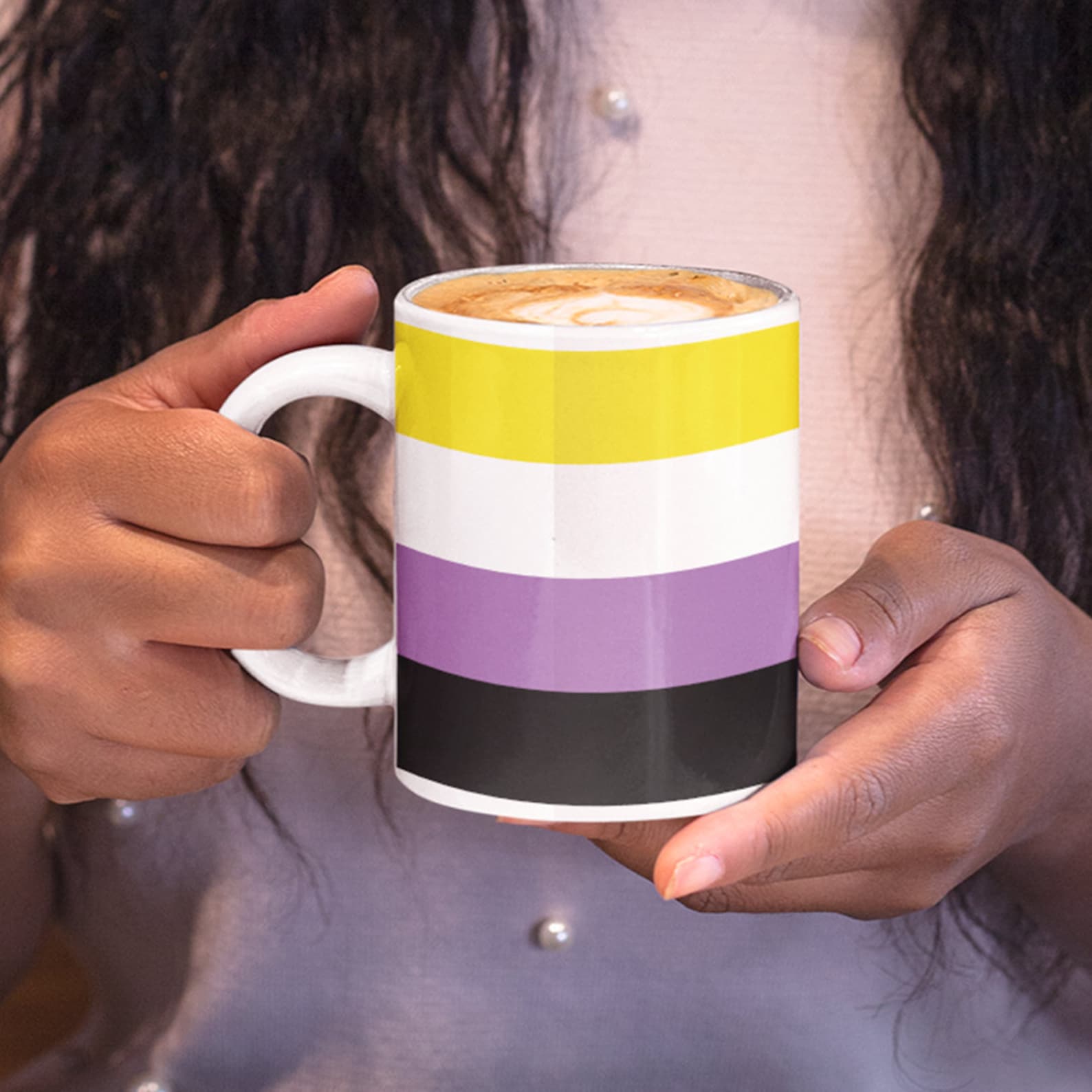 Non Binary Mug | Non-binary Pride Flag | Enby Pride | Non Binary Gifts ...