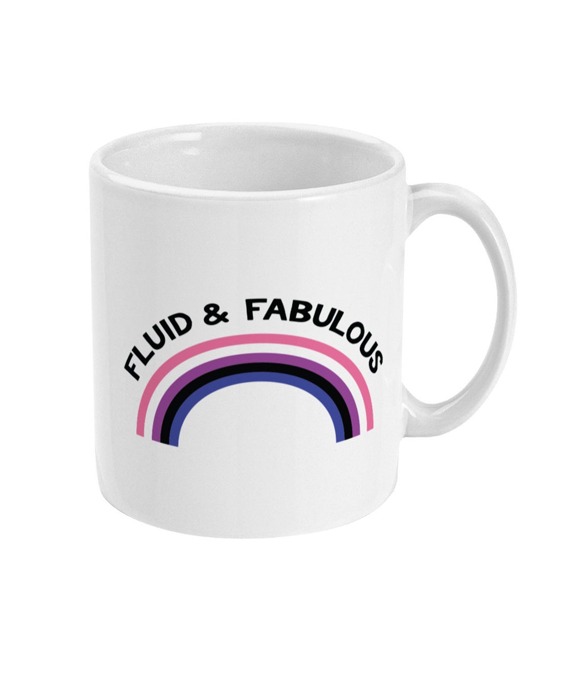 Genderfluid Pride Mug | Genderfluid Flag | Fluid and Fabulous LGBTQ ...