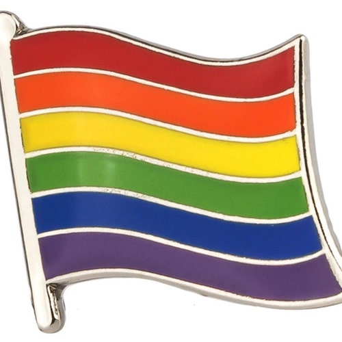 LGBT Rainbow Gay Pride Flag Enamel Pin Badge - Etsy